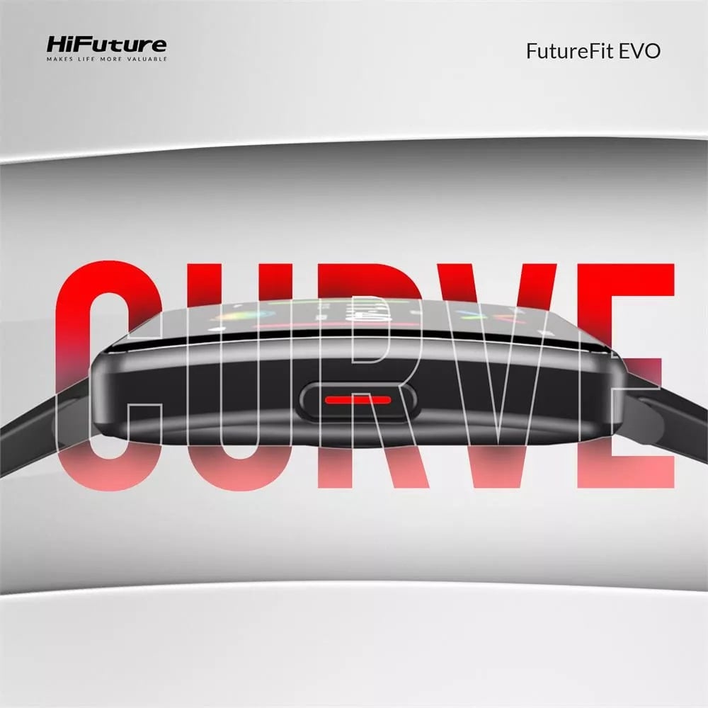 HiFuture FutureFit Evo Geniş HD Ekran Alüminyum Kasa IP68 Akıllı Saat Siyah - Njoy'da